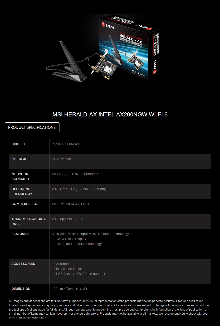 Gaming Pc Buy [AX200NGW] Wi-Fi 6 AX200 802.11ax Dual Band MU-MIMO Wifi ...